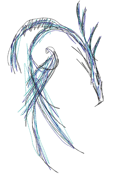 Dragon 2 Inspired House of Dragons Scribble Designs| Bella Bleu Embroidery