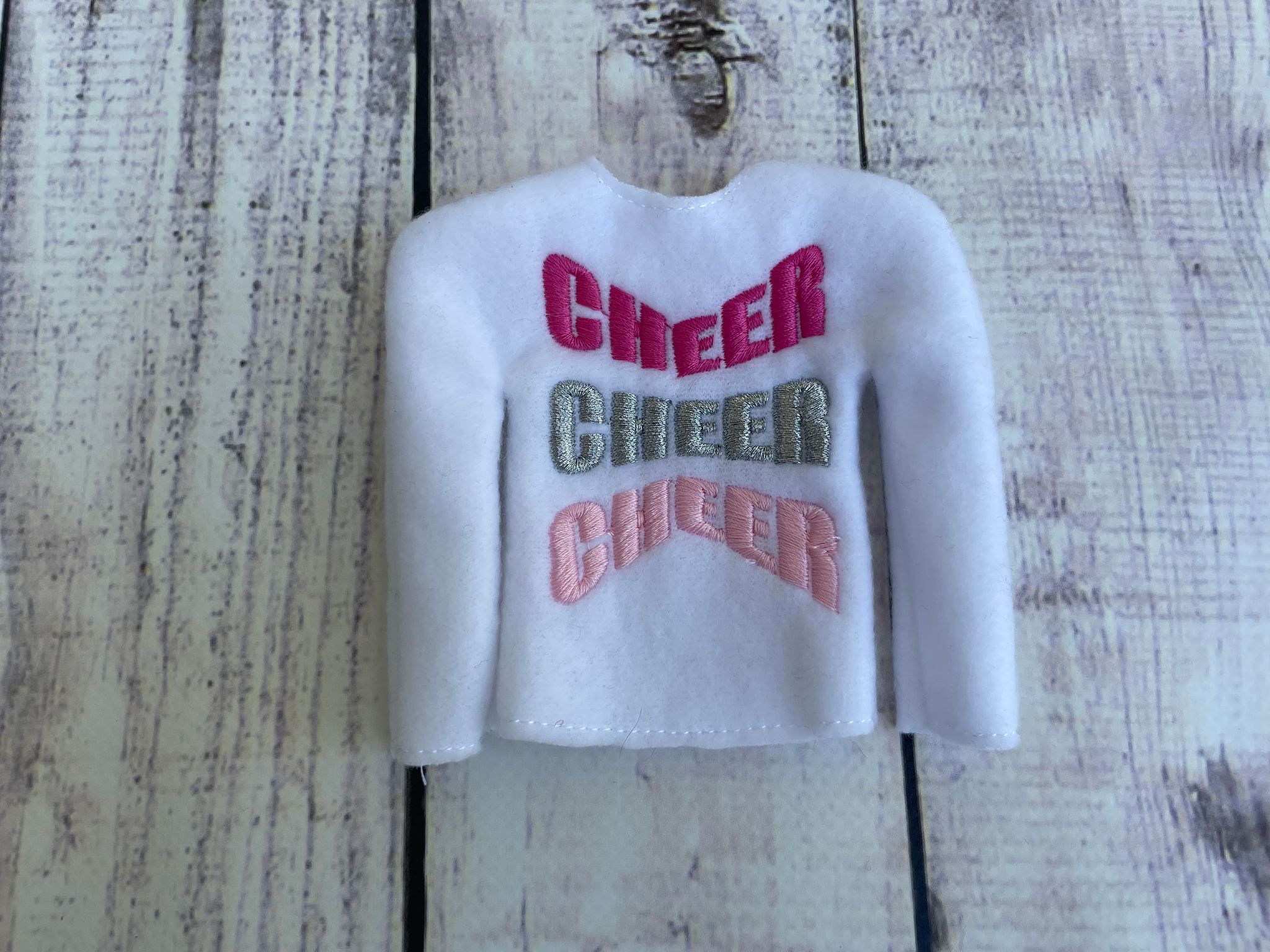 Cheer Cheerleading Elf ITH Sweater – Bella Bleu Embroidery