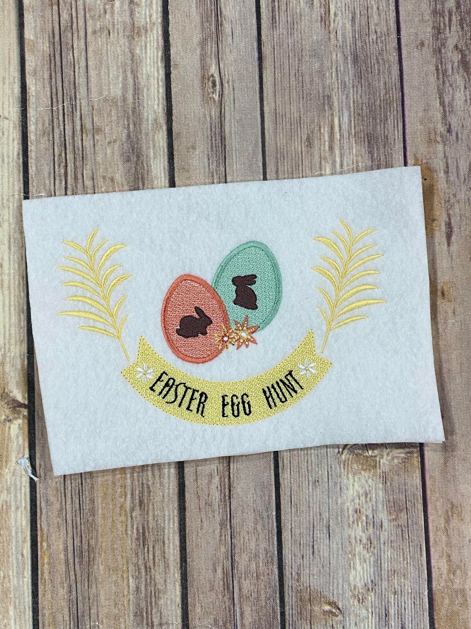 Easter Bunny & Egg Sketchy – Bella Bleu Embroidery