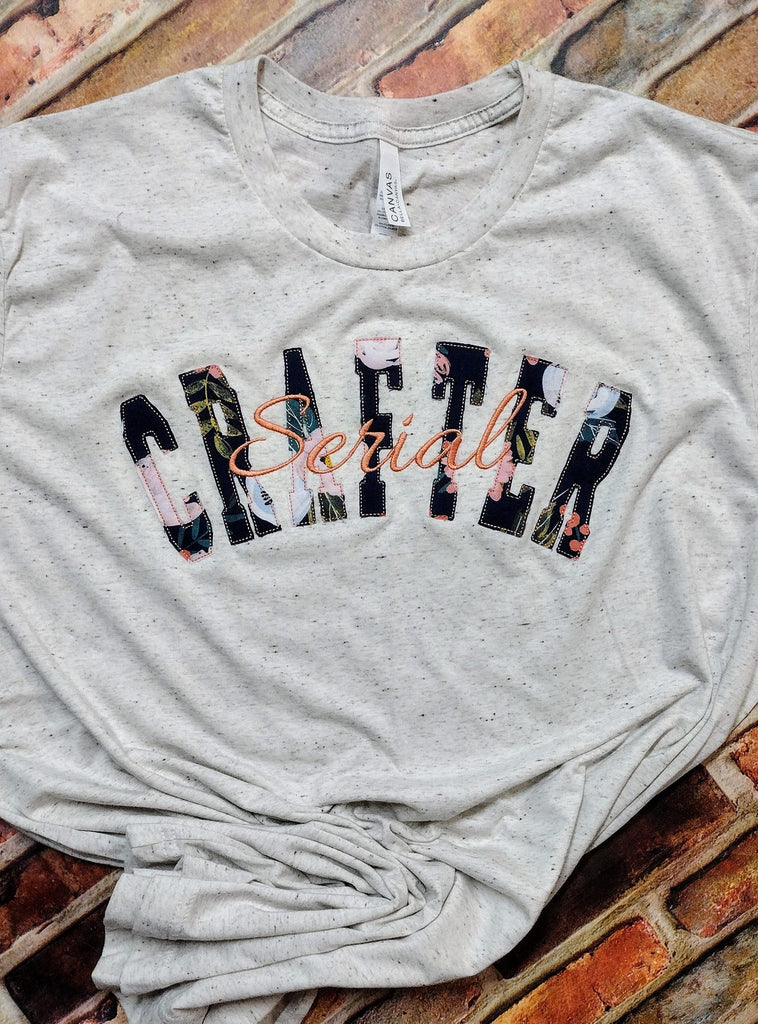 Serial Crafter Applique Design | Bella Bleu Embroidery