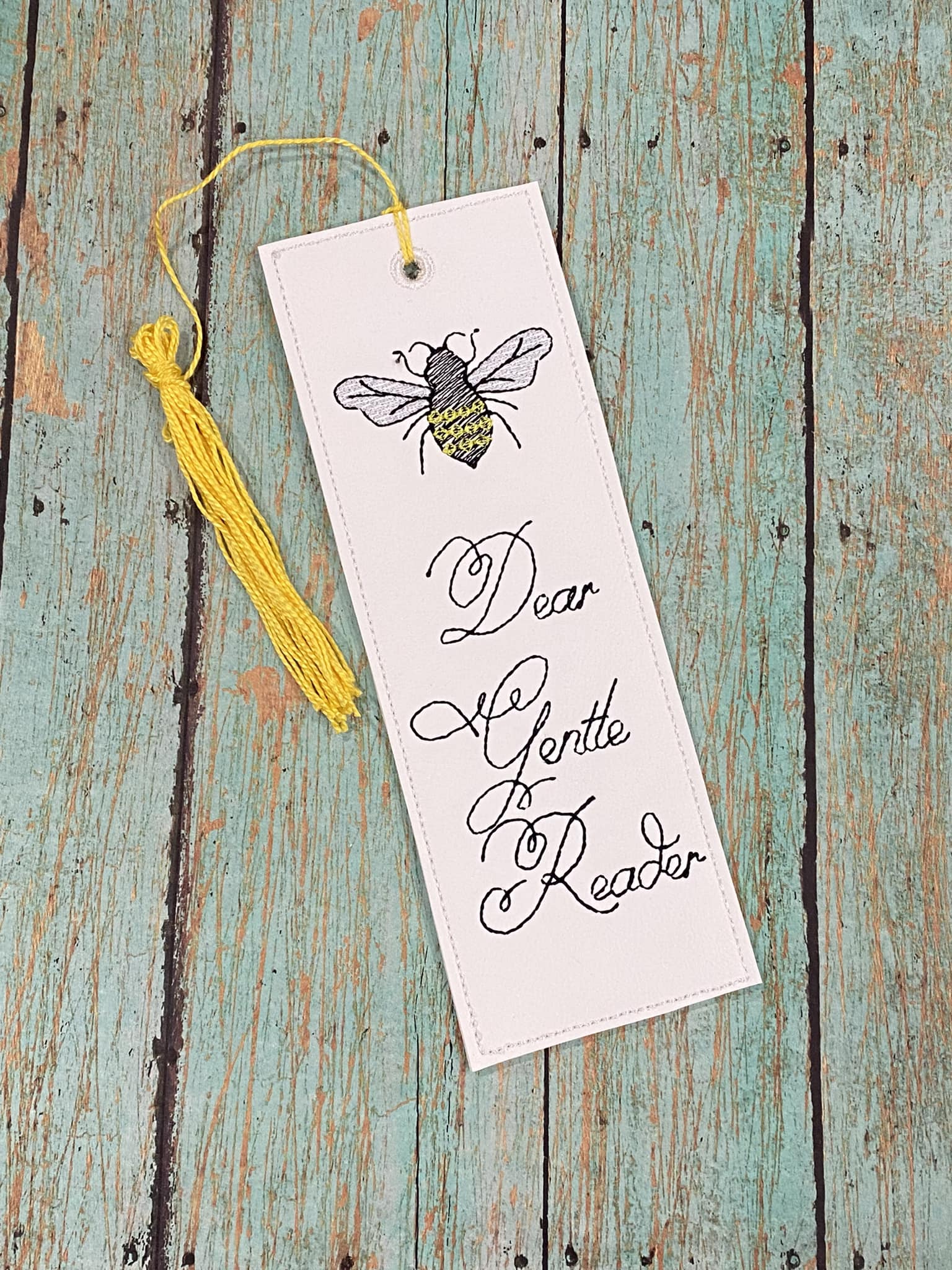 Dear Gentle Reader Bookmark ITH Inspired Bridgerton – Bella Bleu Embroidery