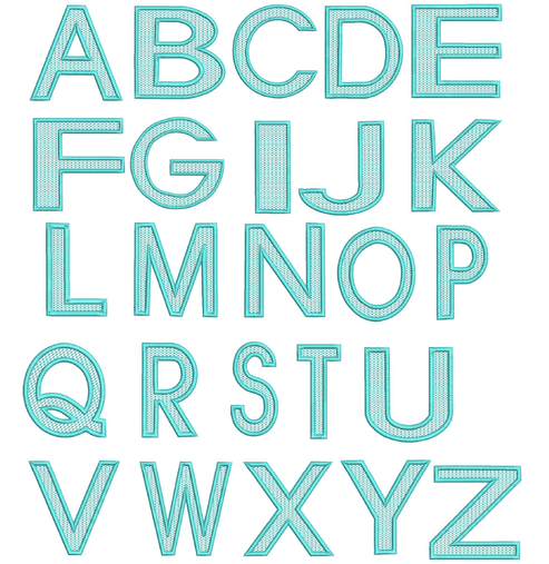 Chevron Alphabet Font – Bella Bleu Embroidery