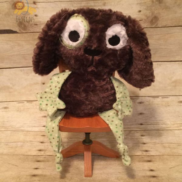 Patches the Puppy Stuffie ITH| Bella Bleu Embroidery