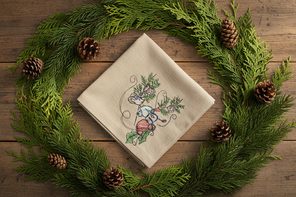 Christmas Mouse Scribble 5 – Bella Bleu Embroidery