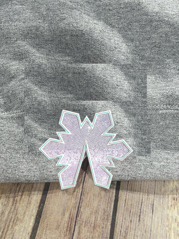 Snowflake Side Design Applique 3 sizes – Bella Bleu Embroidery