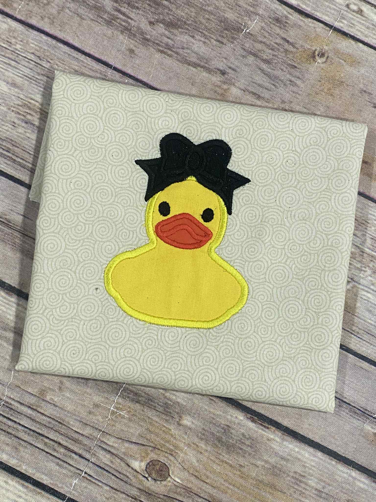 Rubber Cheer Duck Applique – Bella Bleu Embroidery