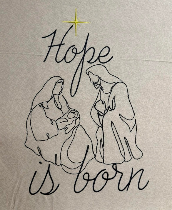 Hope is Born Christmas – Bella Bleu Embroidery
