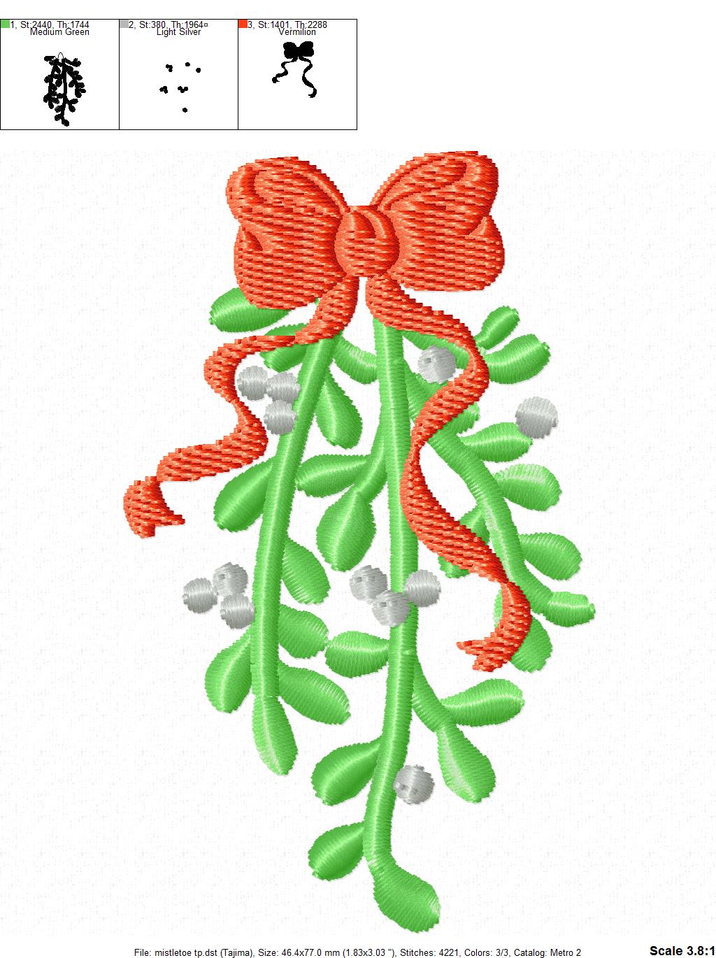 KRD Mistletoe Christmas Design – Bella Bleu Embroidery