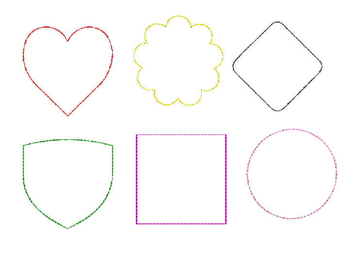 2 inch shapes for felties – Bella Bleu Embroidery