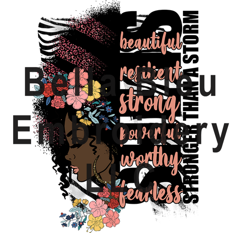 Black Girl Magic Stronger than the storm sublimation png file – Bella ...