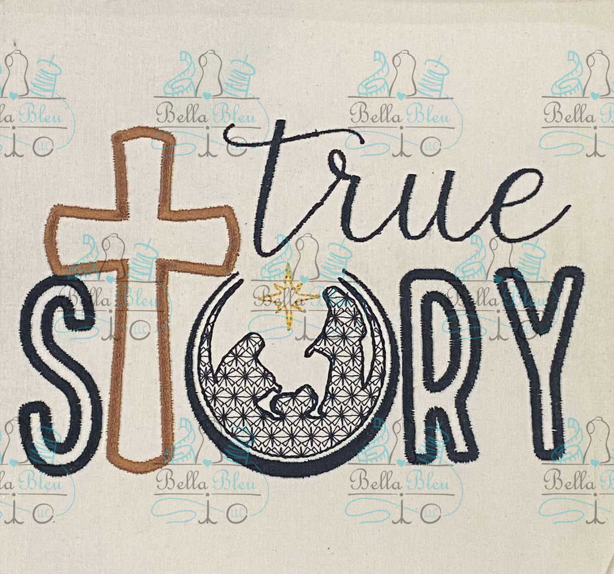 True Story Religious Christmas| Bella Bleu Embroidery