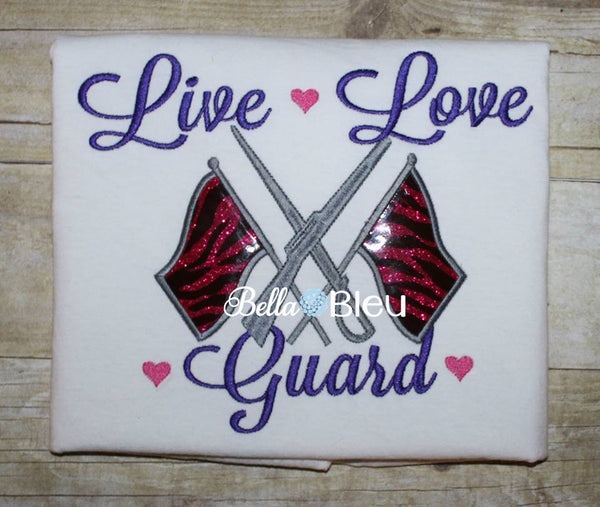 Color Guard Marching Band Machine Applique Embroidery Design – Bella ...