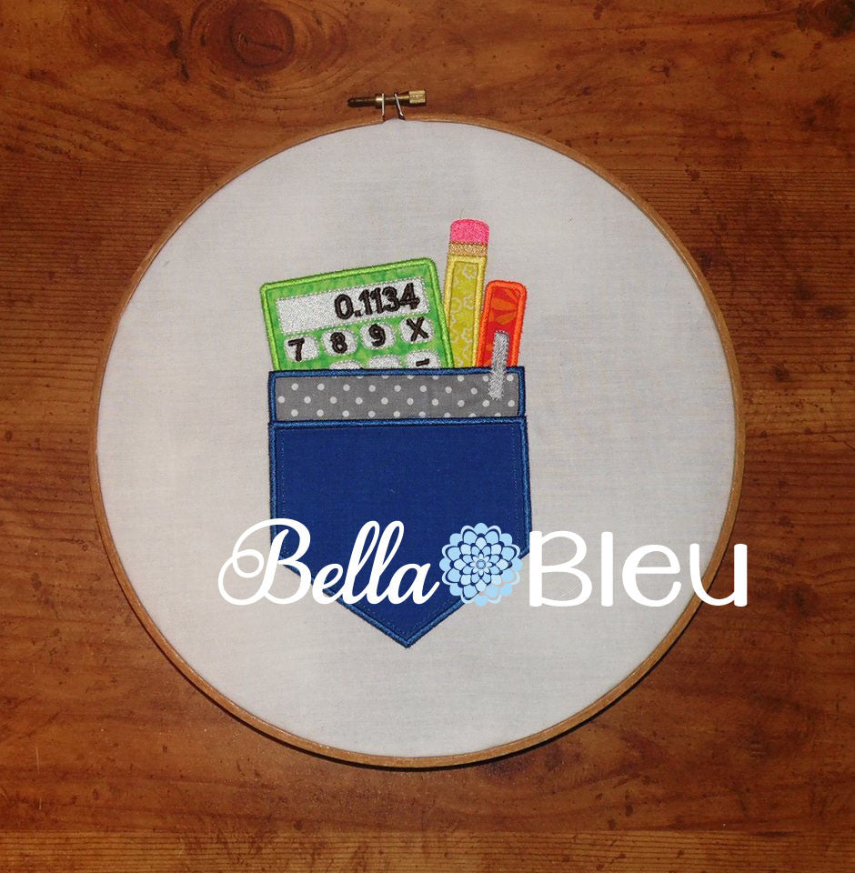 Back to School Nerd Pocket protector with Calculator pencils and pen m ...