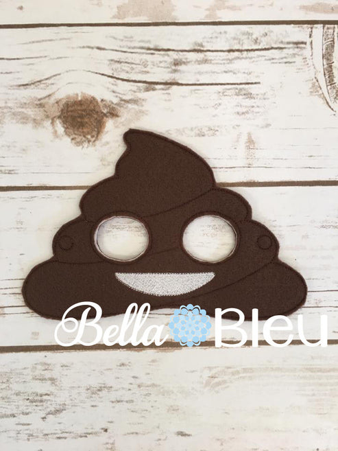 Emoji Poop Poo In the Hoop ITH Mask Machine Embroidery Applique Design ...