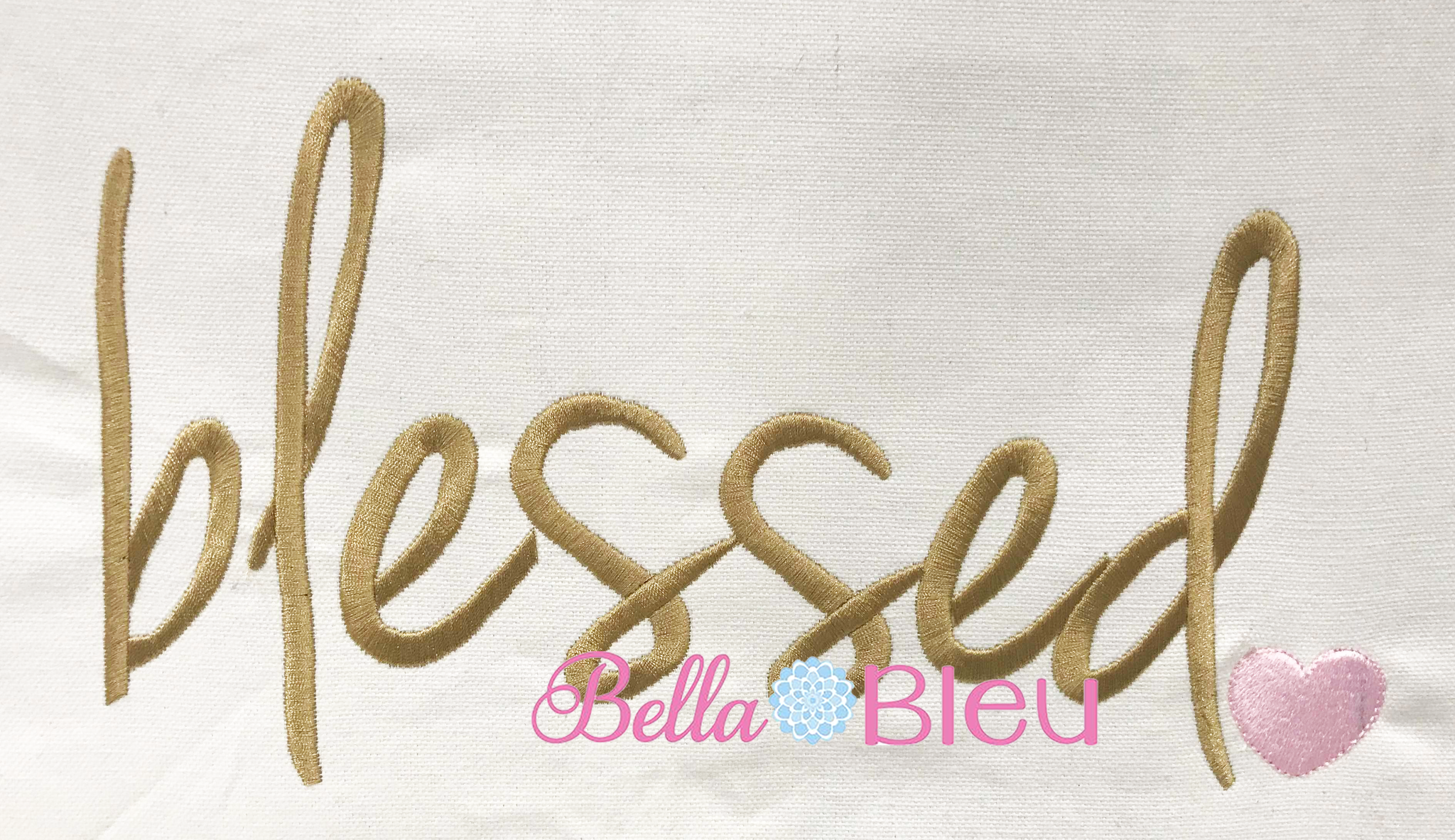 Blessed with heart Embroidery Design, Blessed Machine Embroidery Desig ...