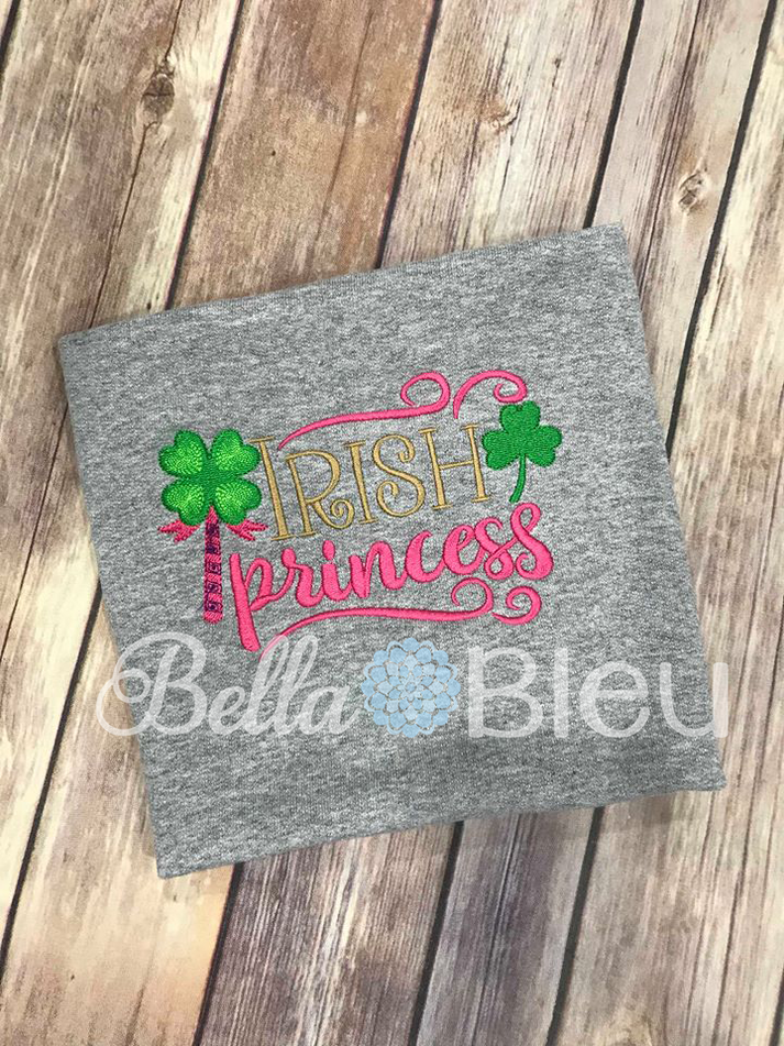Irish Princess Saint Patrick's Day Design – Bella Bleu Embroidery