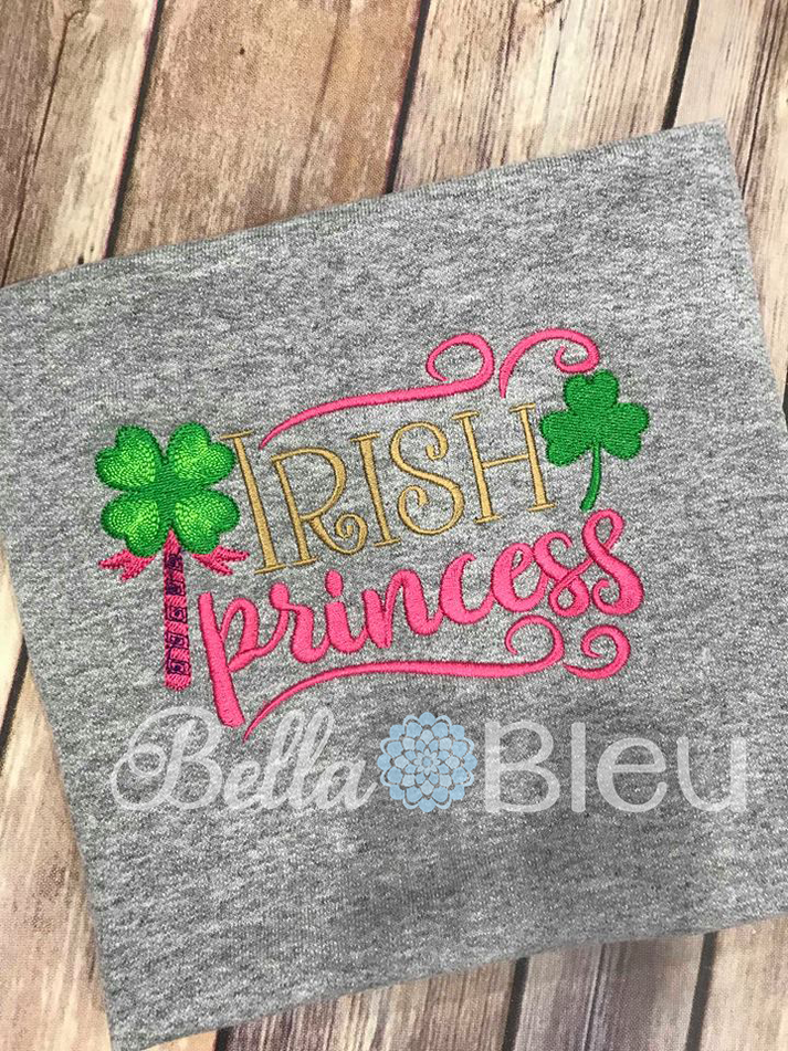 Irish Princess Saint Patrick's Day Design – Bella Bleu Embroidery