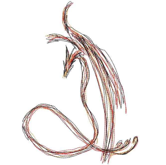 Dragon 1 Inspired House of Dragons Scribble Designs – Bella Bleu Embroidery