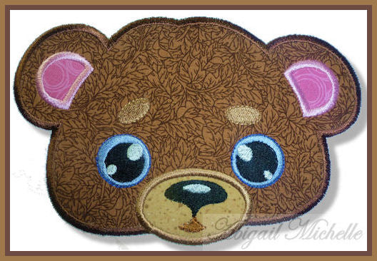 Bear Applique - 3 Sizes! – Bella Bleu Embroidery