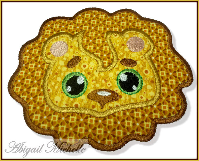Lion Applique - 3 Sizes! | Bella Bleu Embroidery
