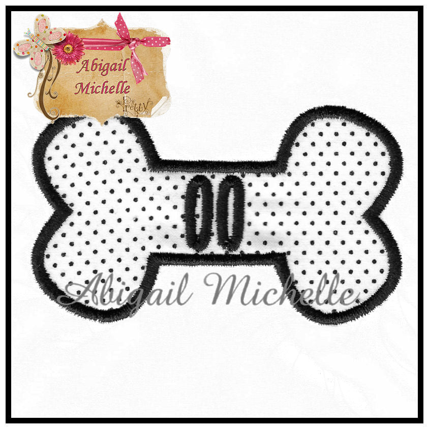 Dog bone Banner Add On - 3Sizes – Bella Bleu Embroidery