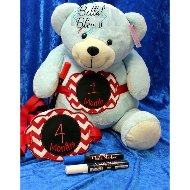 ITH Baby Labels Months- Chalk Labels - Embroidery Design | Bella Bleu ...