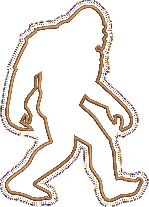 Big Foot Sasquatch embroidery design set – Bella Bleu Embroidery