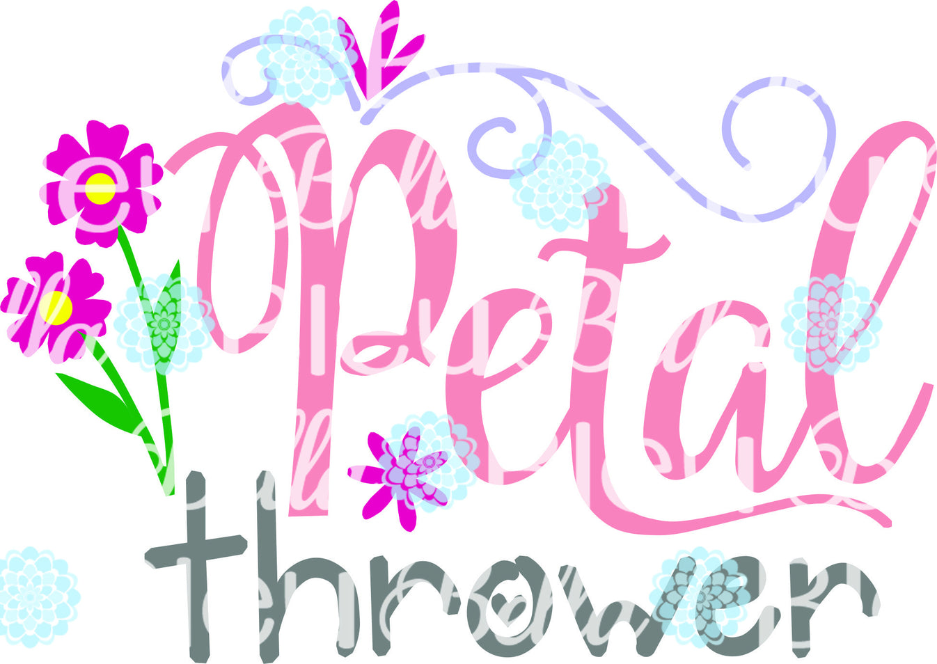 Petal Thrower Flower Girl SVG Cuttable Vinyl File – Bella Bleu Embroidery