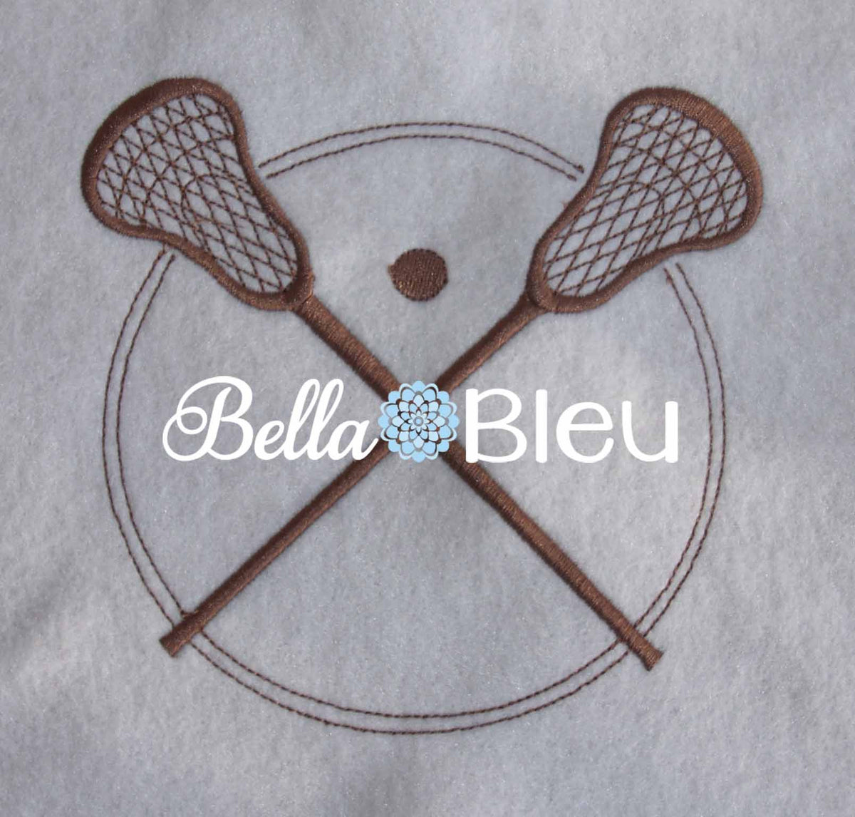 Lacrosse Sports Machine Embroidery Design| Bella Bleu Embroidery
