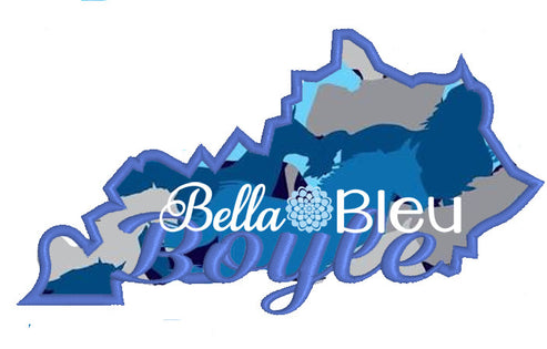 Kentucky State Applique with Boyle Signature – Bella Bleu Embroidery