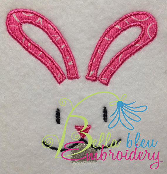Bunny Face Embroidery Applique design Easter machine embroidery – Bella ...