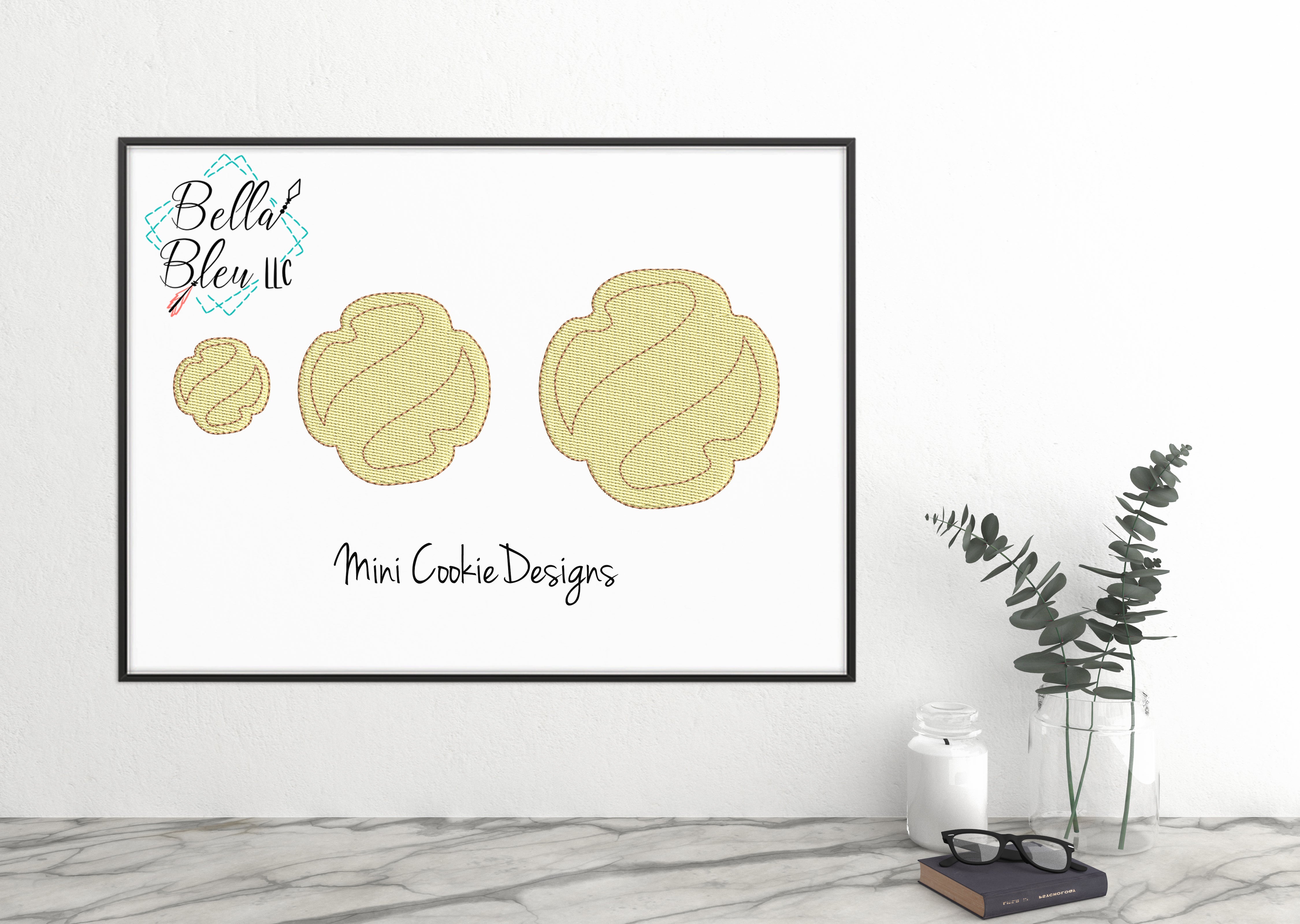 Mini Cookie Trefoil Sketchy Machine Embroidery Design – Bella Bleu ...