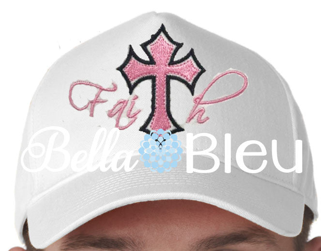 Cross Faith Baseball hat cap machine embroidery design| Bella Bleu ...