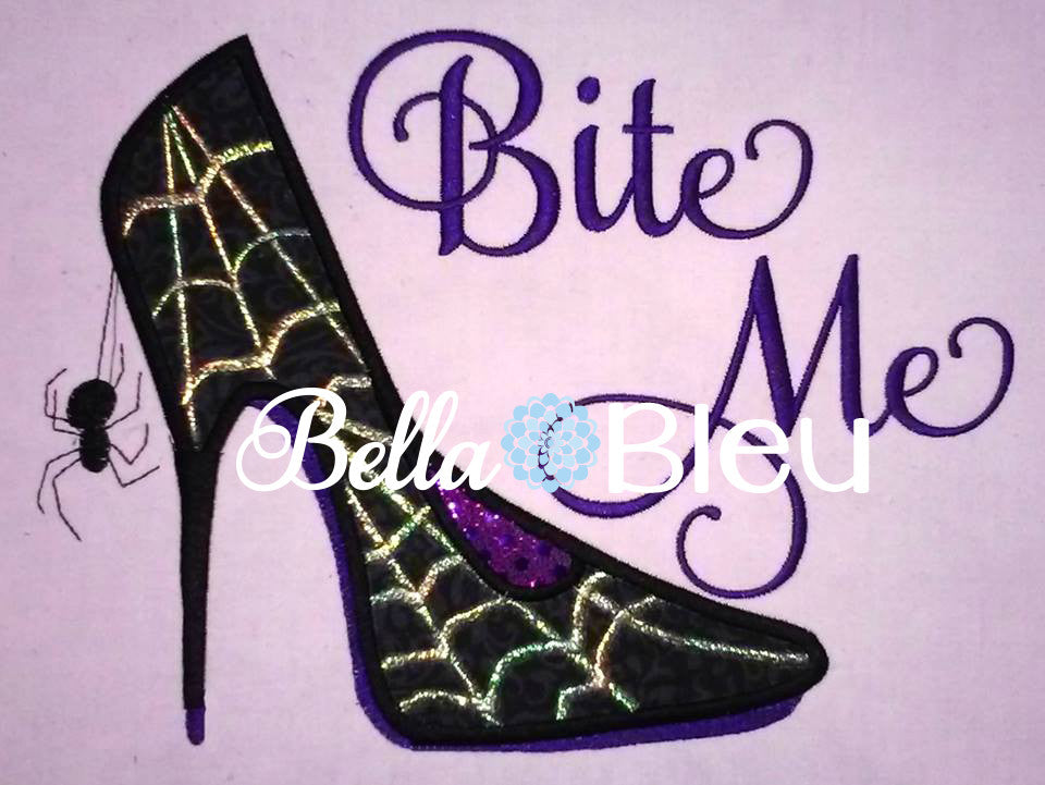 Sexy Spider Halloween Heels Heel machine applique embroidery design ...