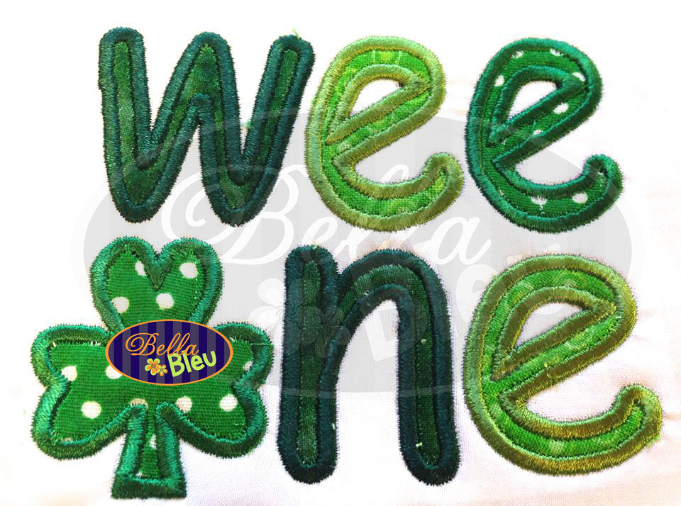 St Patrick's Day Irish Wee One Applique Embroidery Designs| Bella Bleu ...
