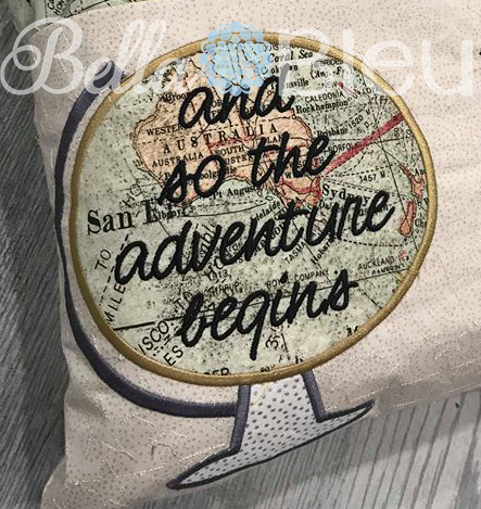 World Globe Applique Embroidery Design – Bella Bleu Embroidery